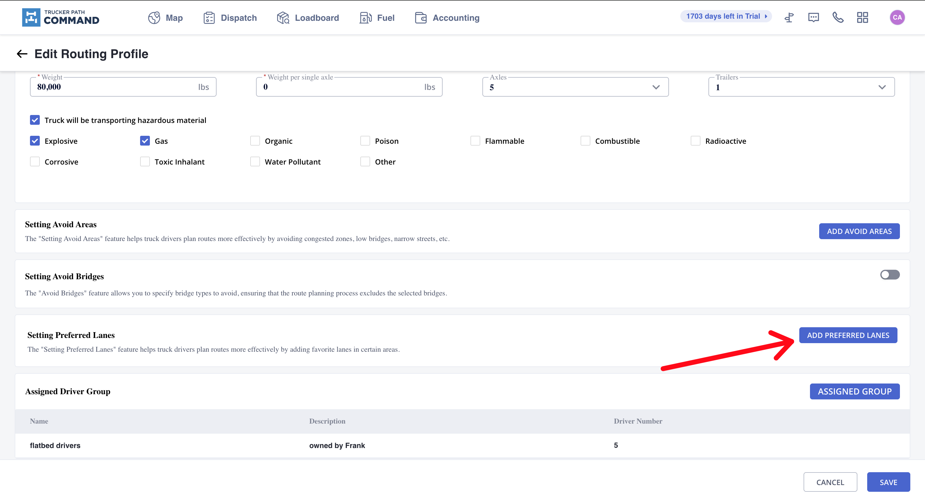 Creating Preferred Lanes – English